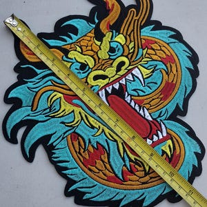 Chinese Dragon Barge Embroidered Iron-on Back Patch - Etsy