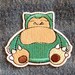 Snorlax Embroidered Iron-on Patch DIY Clothing Sticker - Etsy