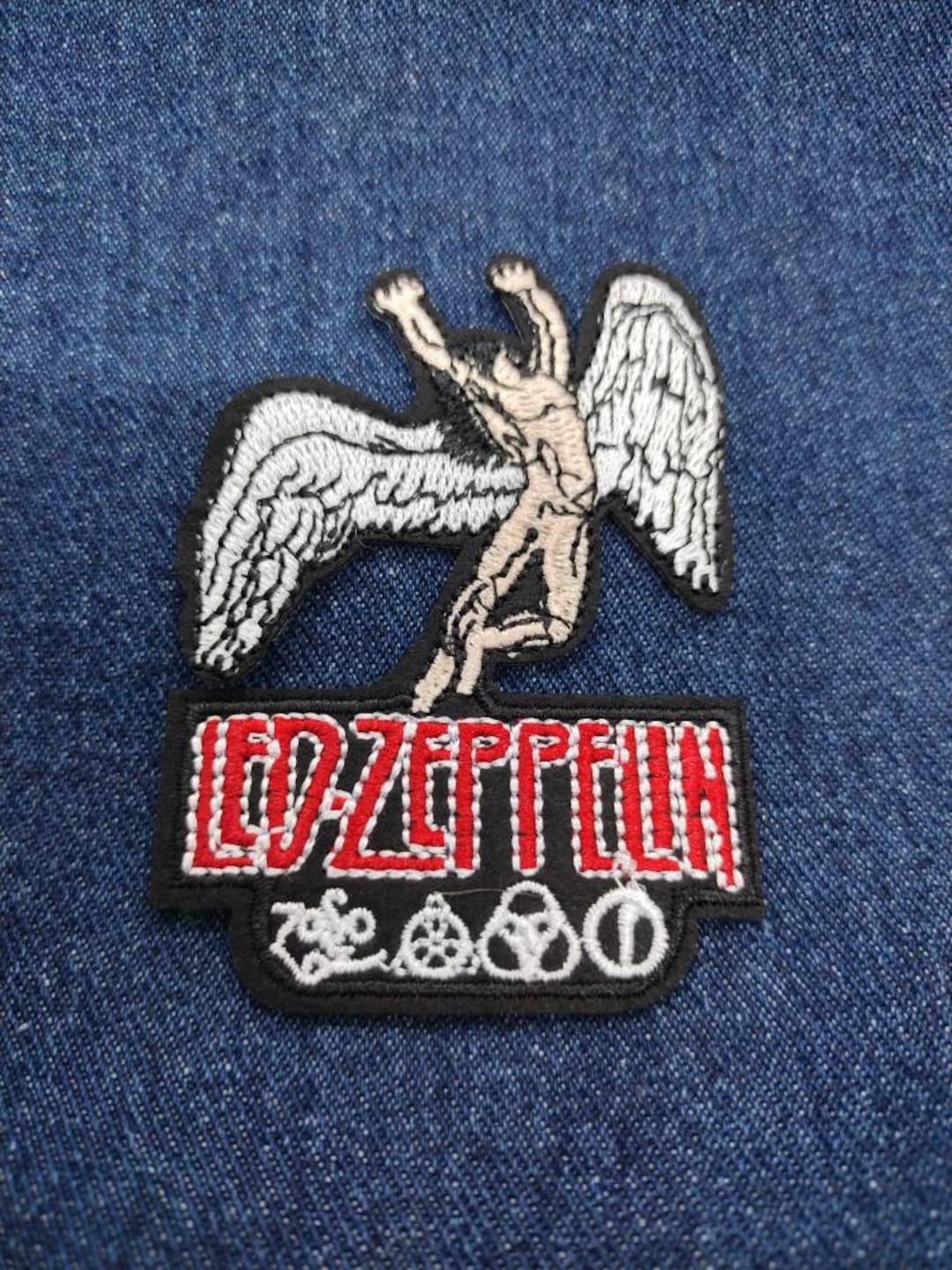 Rock Band Led Zeppelin Inspired Embroidered Iron on Patches - Etsy
