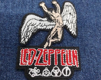 Led Zeppelin Iron on Embroidered Patch - Etsy