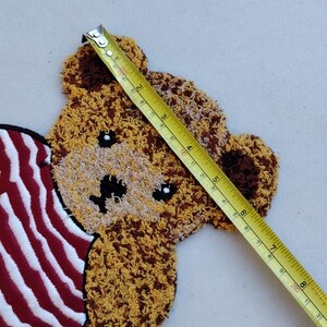 Teddy Bear Soft and Cute Large Embroidered Sewing Patch Chenille ...