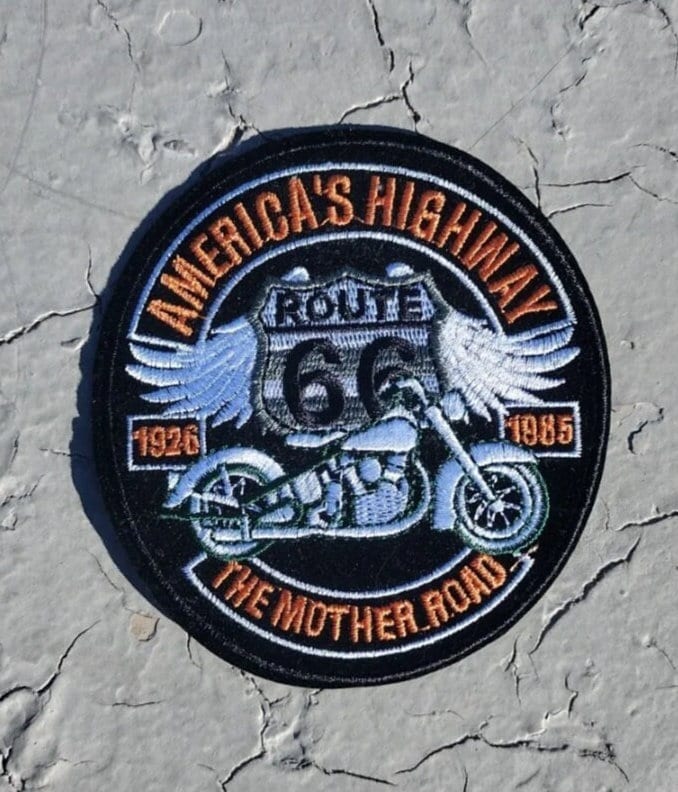 Route 66 Embroidered Iron-on Motorcycle Rider Applique Patches - Etsy