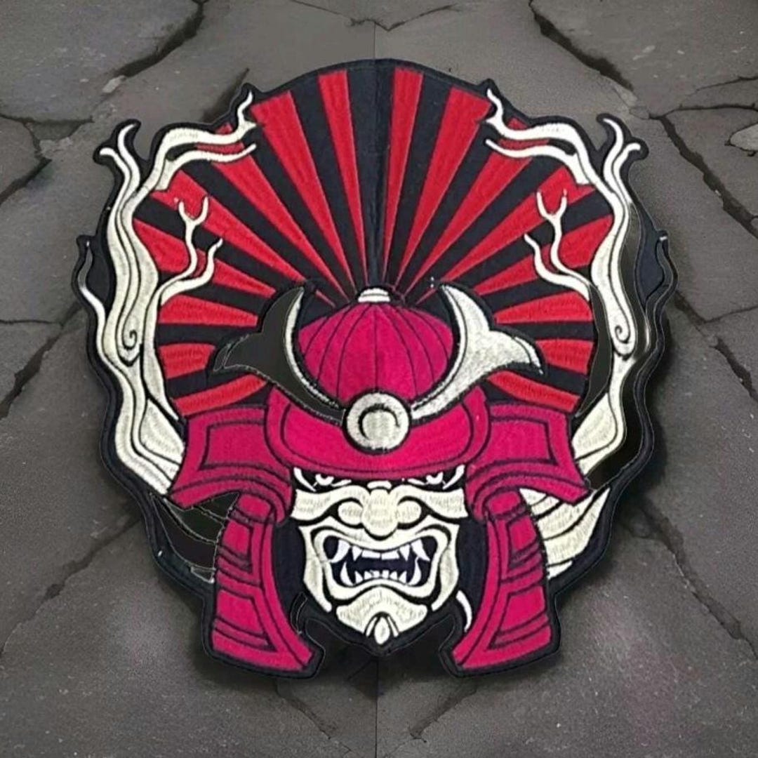 Japanese Samurai Red Sun Rising Large Embroidered Iron-on Patch - Etsy