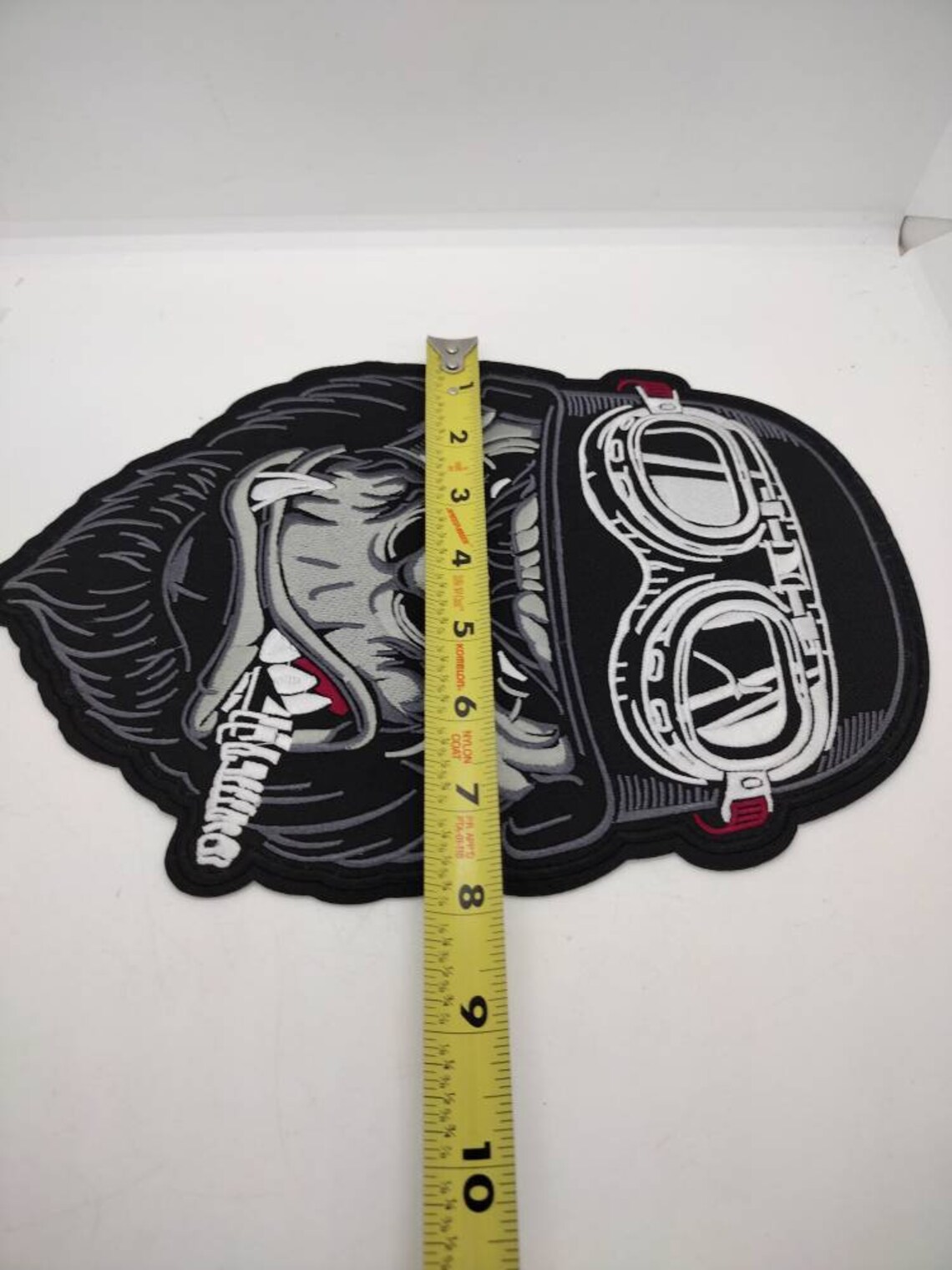 Gorilla Biker Embroidered Iron on Back Patch. Jacket Patches. Diy ...