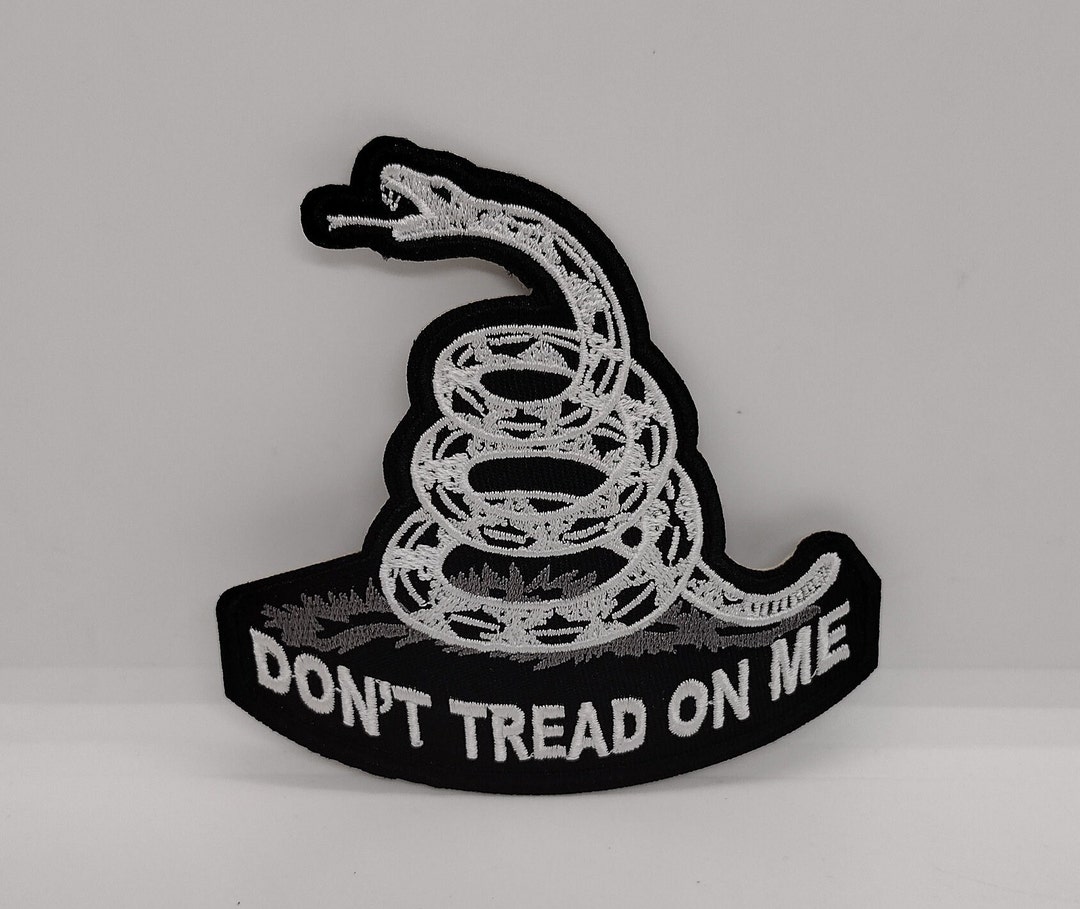 Don't Tread on Me Embroidered Snake Iron on Patches - Etsy