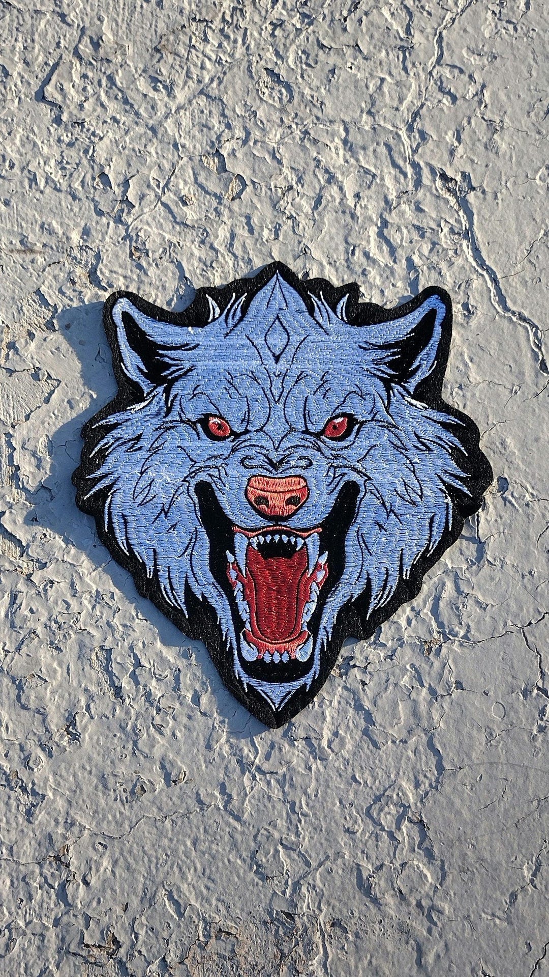 Wolf Werewolf Large Embroidered Iron-on Patch - Etsy