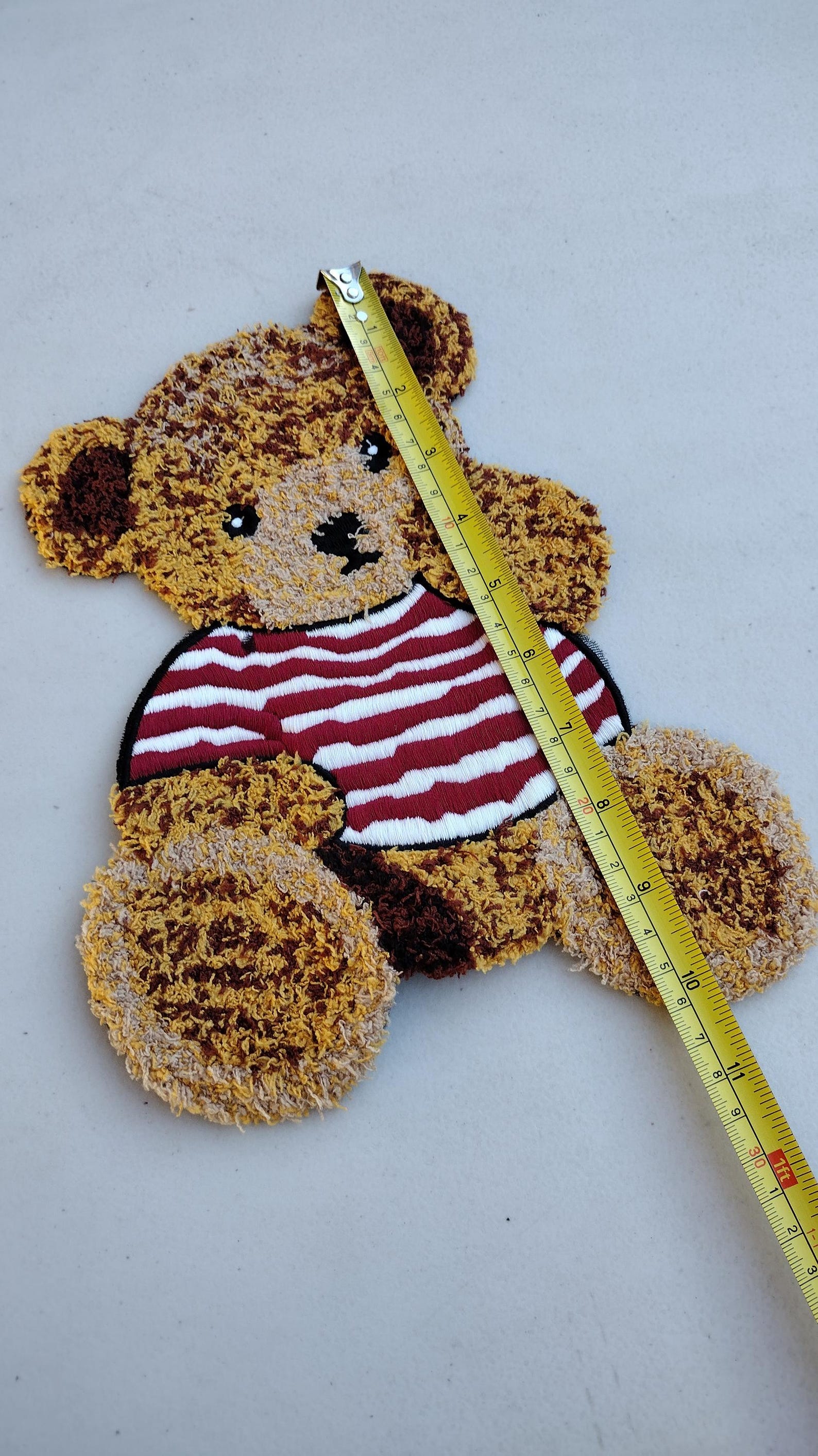 Teddy Bear Soft and Cute Large Embroidered Sewing Patch Chenille ...