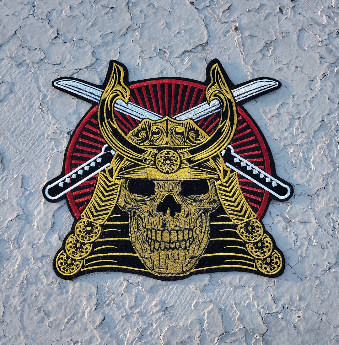Japanese Samurai Warrior Large Embroidered Iron on Patch - Etsy
