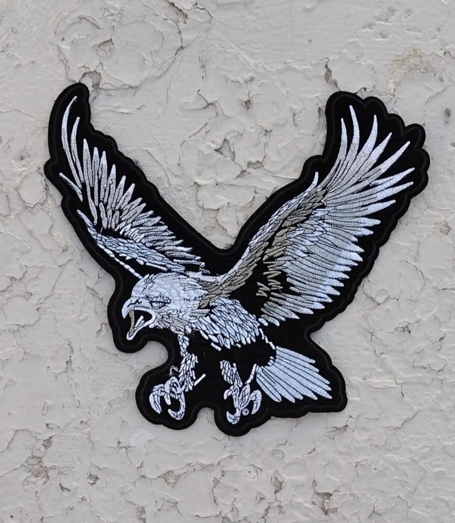 Eagle Embroidered Iron-on Patches Large Clothing Sticker - Etsy