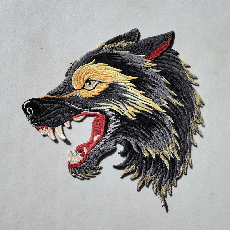 Wolf Applique - Etsy