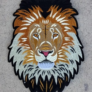 Large Lion of the Tribe of Judah Embroidered Patch Iron on Applique DIY ...