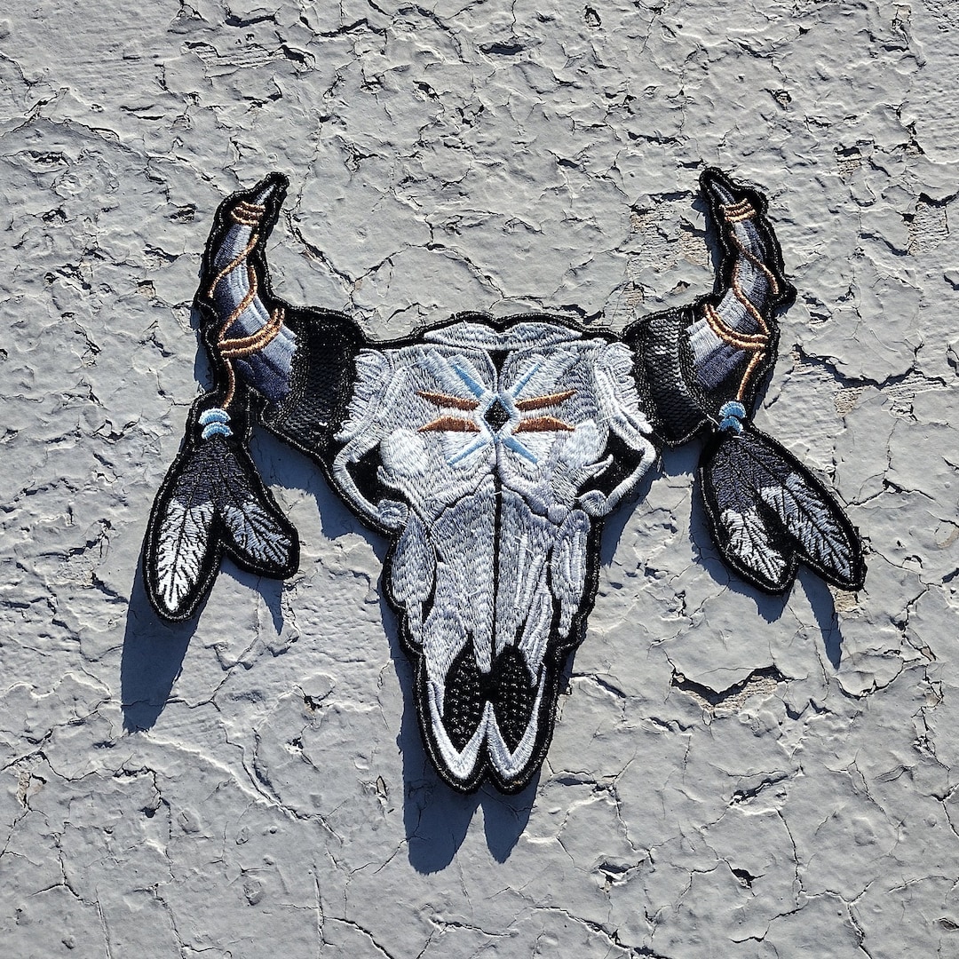 Western Style Bull Ox Cow Head Skull Cowboy Texas Desert Rodeo ...