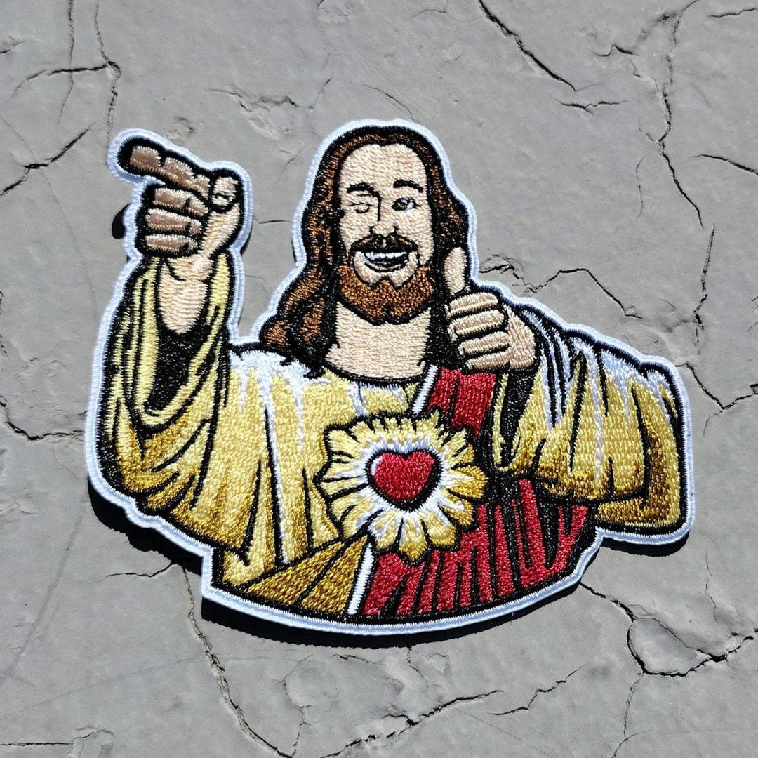 My Buddy Jesus Christ Small 4 Inch Embroidered Iron-on Patch - Etsy
