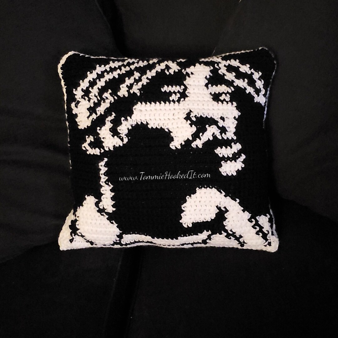 Thug Life Throw Pillow Graph Pattern - Etsy