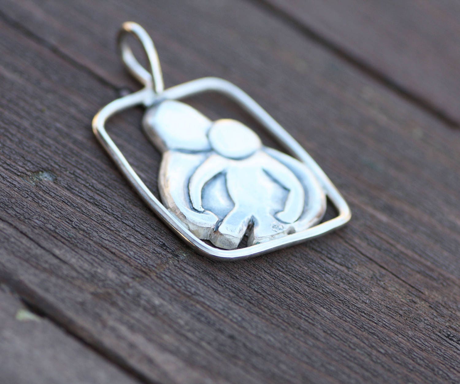 Large Parent Father Mother and Child Medallion Pendant - Etsy Canada