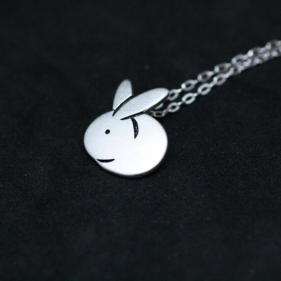 Good Luck Bunny Rabbit Necklace Sterling Silver 925 Gift for - Etsy