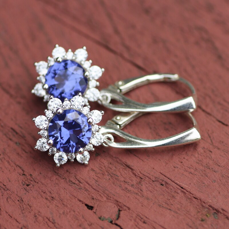Tanzanite Earrings - Etsy