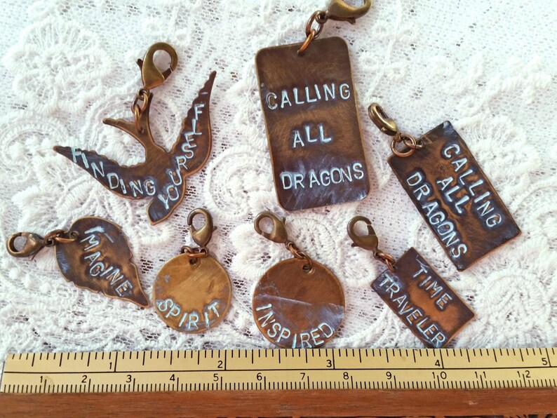 Personalized Word Tags Brass Letters Phrase TAGS Expressive - Etsy