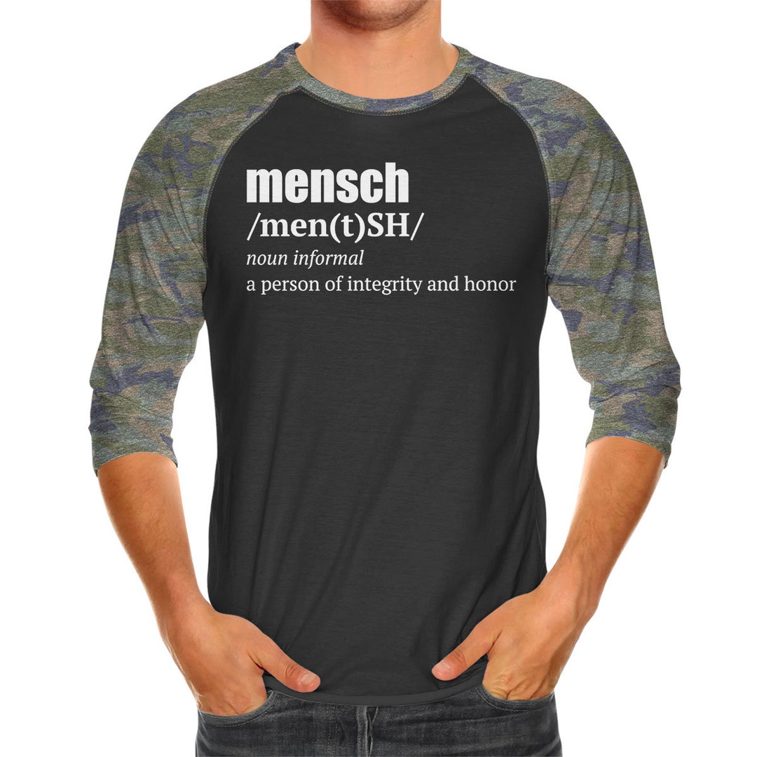 Definition of Mensch Integrity Honor Jewish Gift Guide Menorah - Etsy