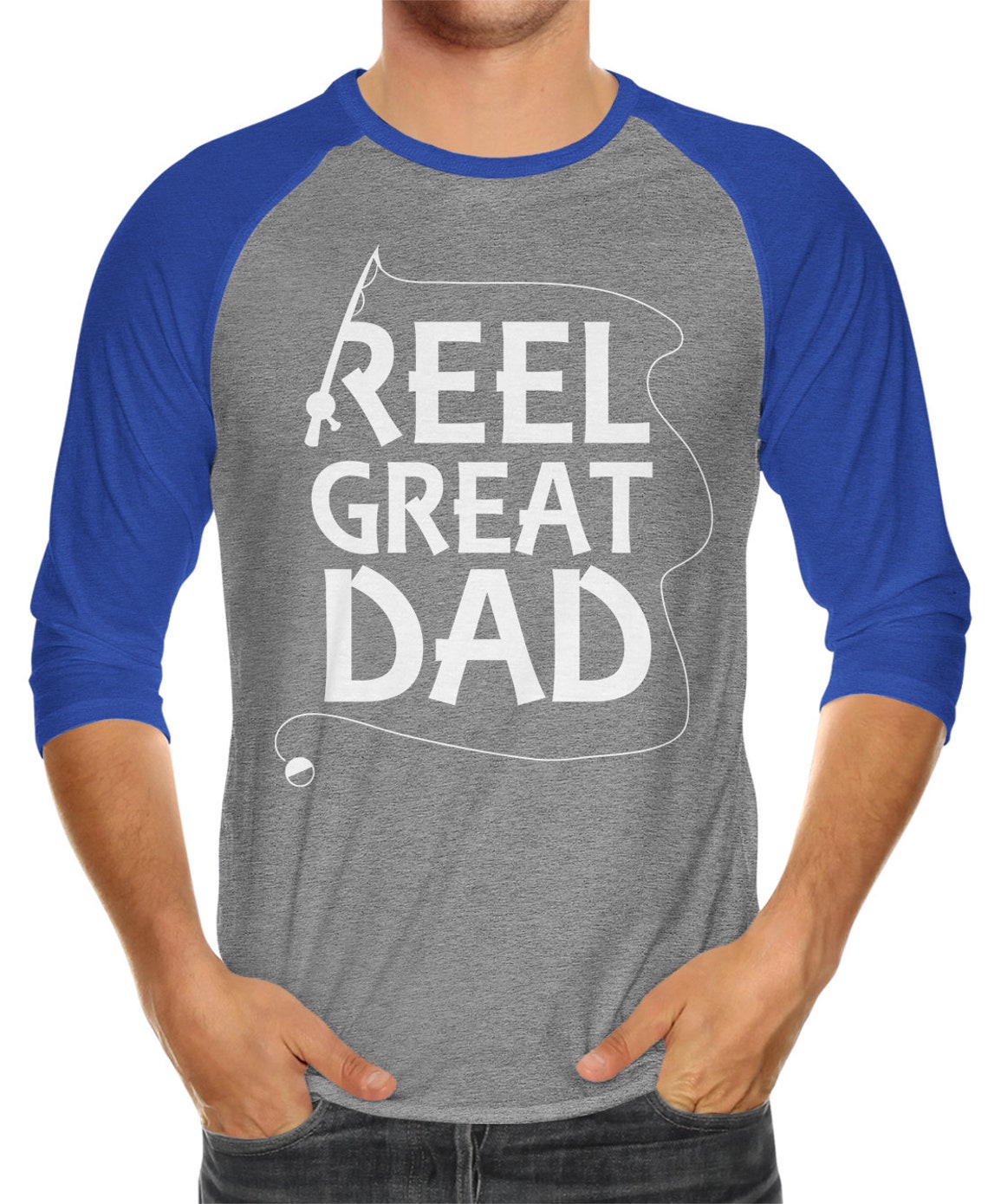 Reel Great Dad Father's Day Fanatic Fish Fishing Reel Rod | Etsy