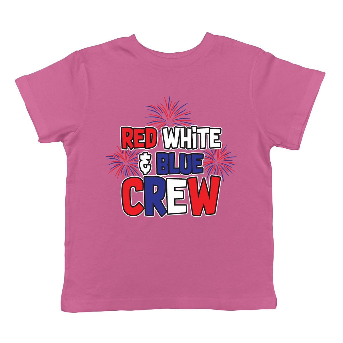 Red White & Blue Crew USA Patriotism Victory Firework Flag One - Etsy