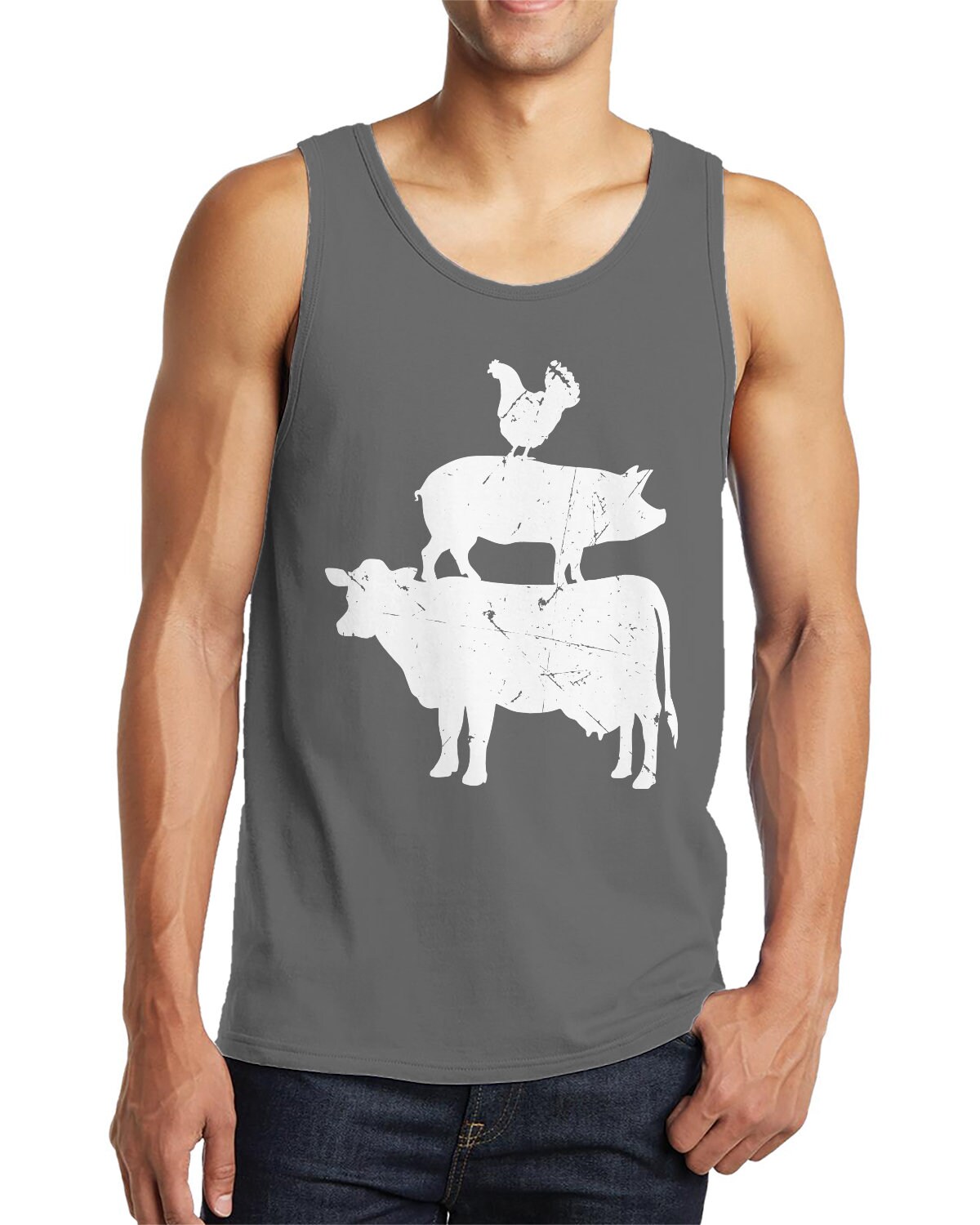 Farm Animal Stack Cows Pigs Chickens Southern Look Rustic | Etsy