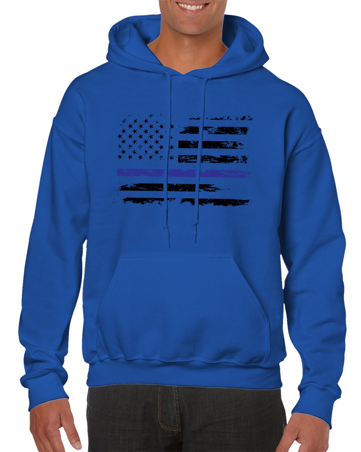 Blue Line American Flag Support Police Officers Respect Honor - Etsy