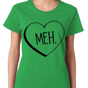 Meh. Candy Heart Anti Valentines Day Cupid Love Holiday Funny - Etsy