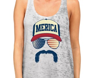 Mustache Tank Top | Etsy