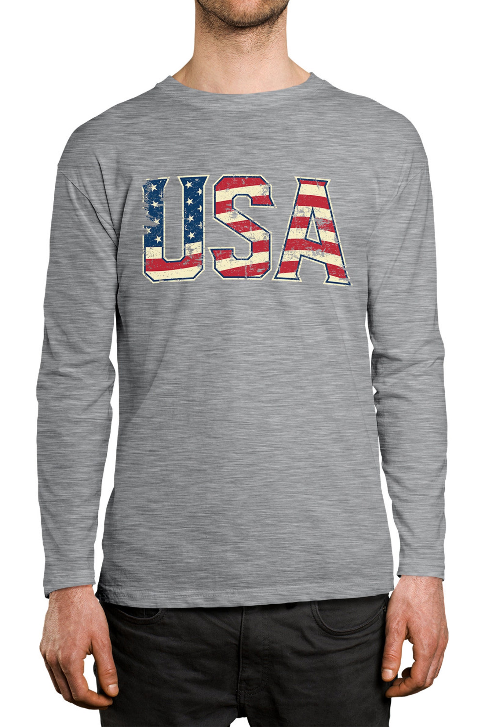 USA Distressed Vintage Letters Flag Patriotic Patriotism Land - Etsy