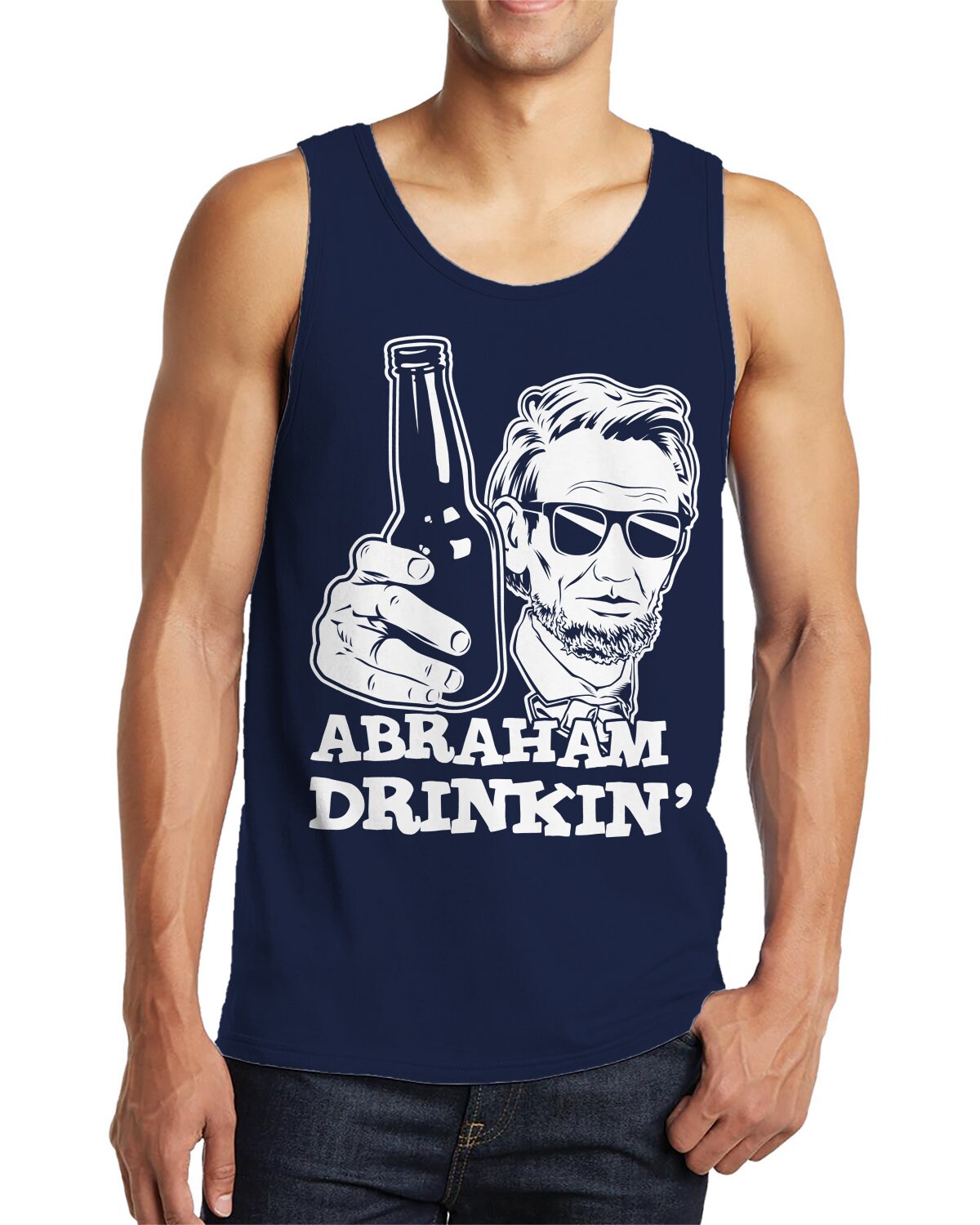 Abraham Drinkin' Gnarly Lincoln With Shades Funny Parody | Etsy