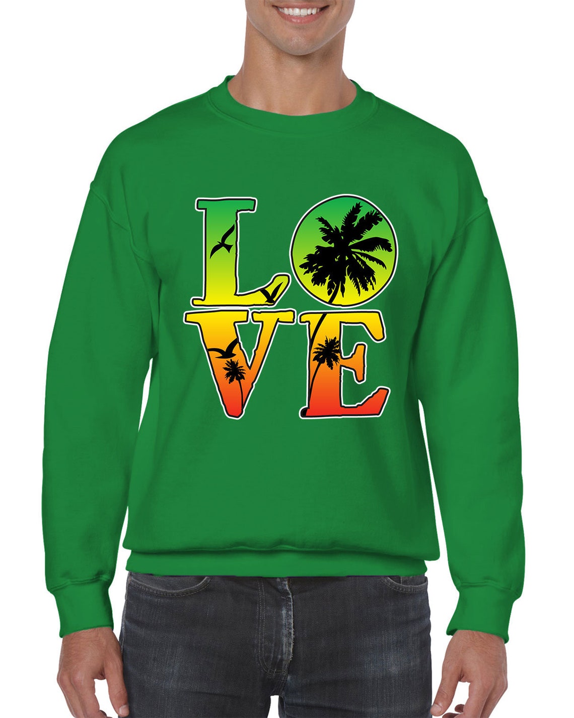Rasta Colors Love Jamaica Jamaican Country Flag Kingston | Etsy