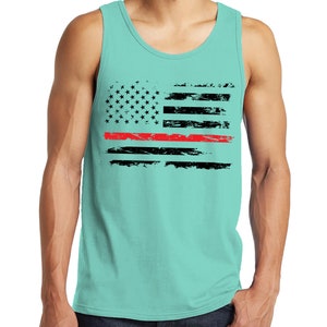 Red Line American Flag Fire Fighter First Responder Awareness - Etsy