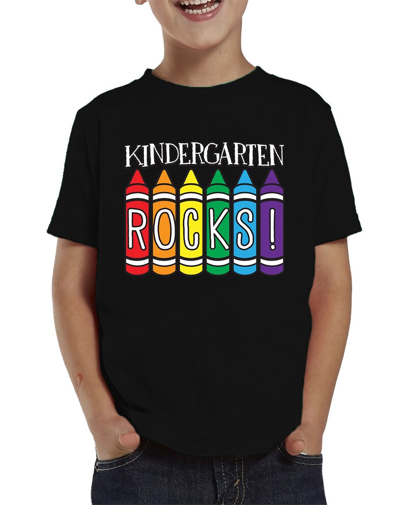 Kindergarten Rocks Back to School Crayon Set Learning Fun - Etsy