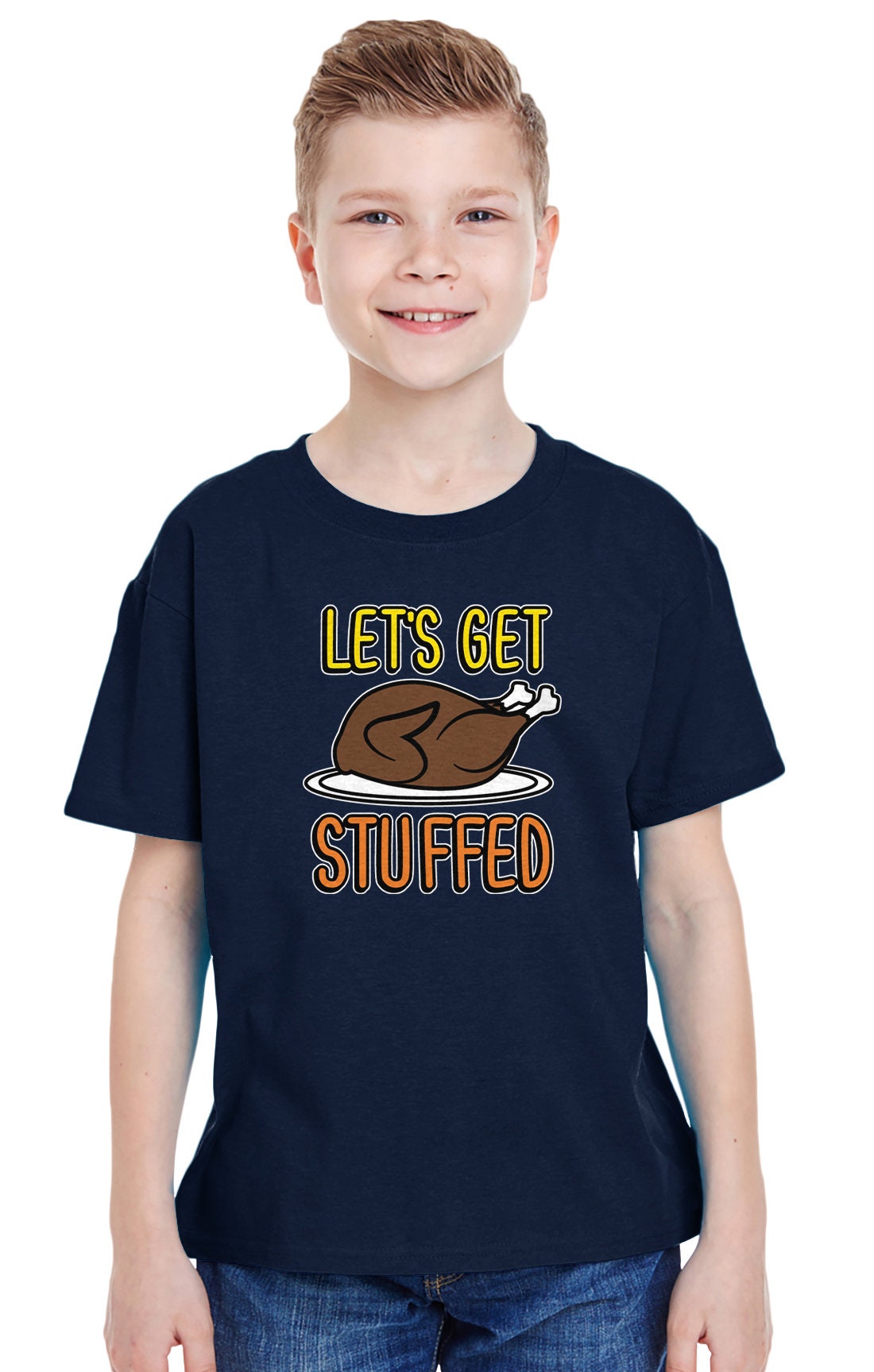 Let's Get Stuffed Funny Turkey Thanksgiving Dinner Feast | Etsy