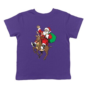 Santa Riding Reindeer Christmas Presents Sweater Holiday Gift - Etsy