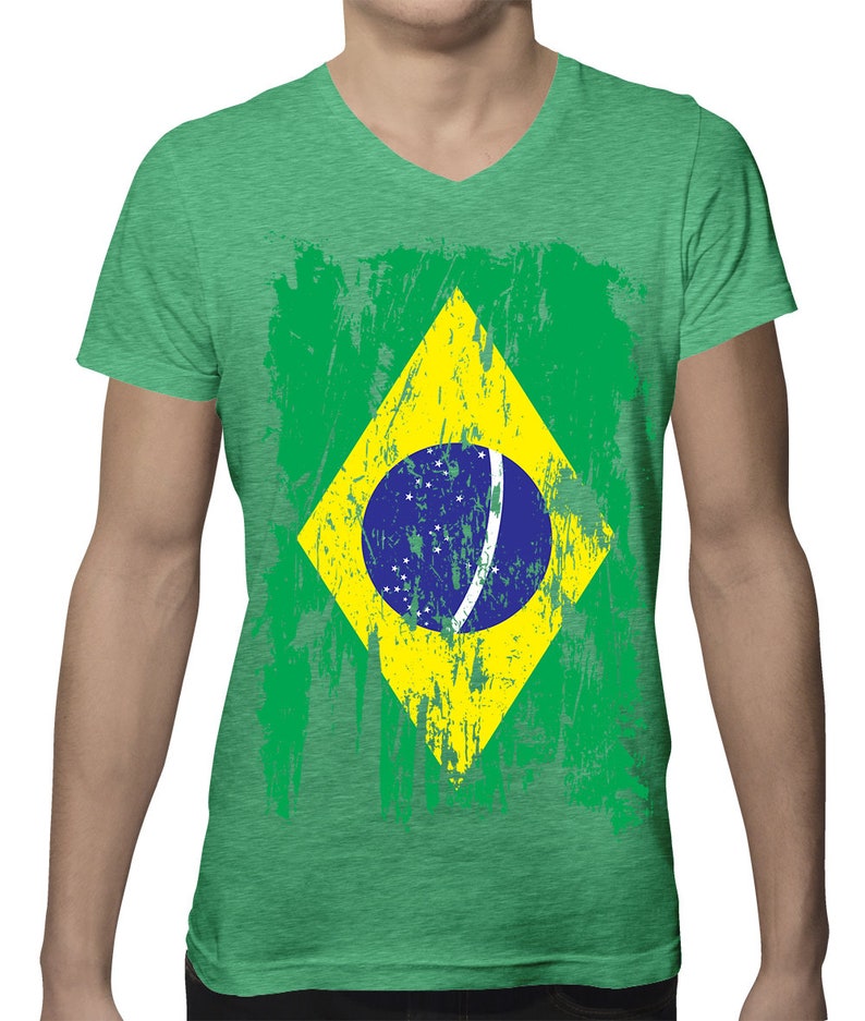 Distressed Brazil Flag South American Brasilia Republica - Etsy