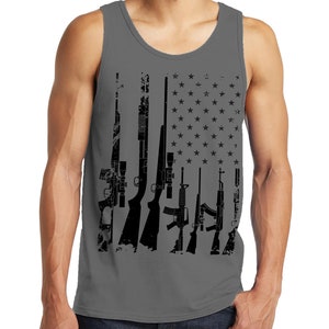 Distressed American USA Gun Flag Patriotic Bullet Rifle 2nd - Etsy