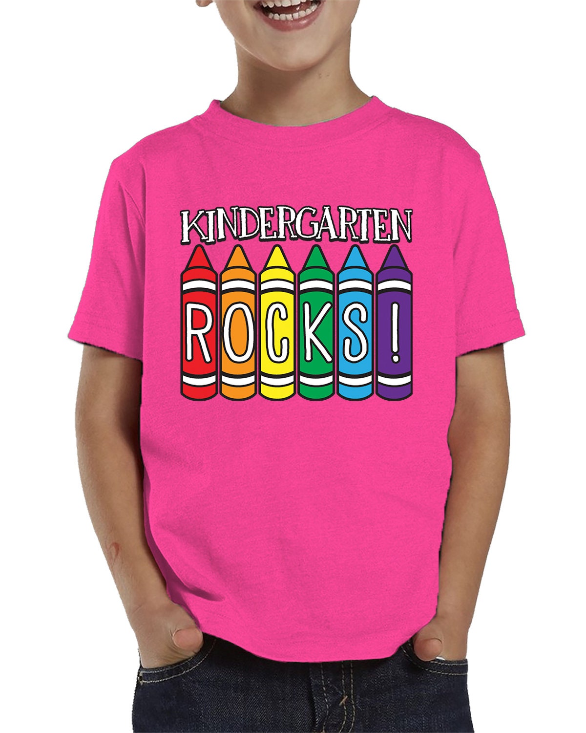 Kindergarten Rocks Back to School Crayon Set Learning Fun | Etsy