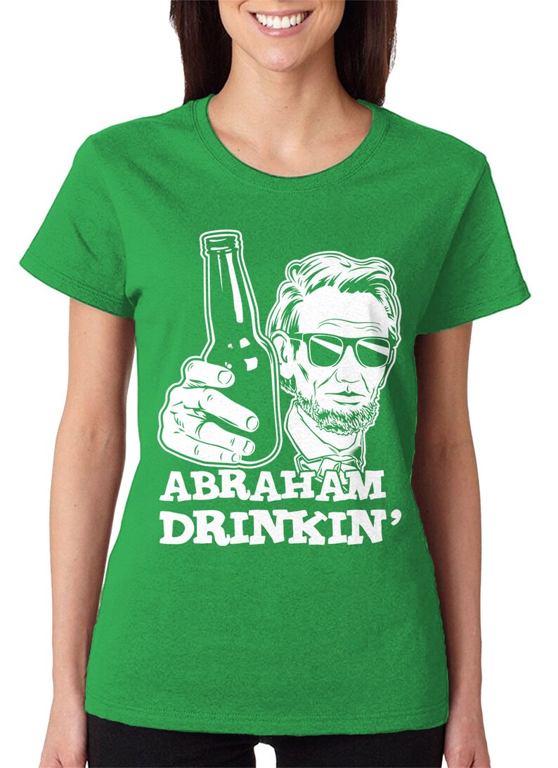 Abraham Drinkin' Gnarly Lincoln With Shades Funny Parody - Etsy