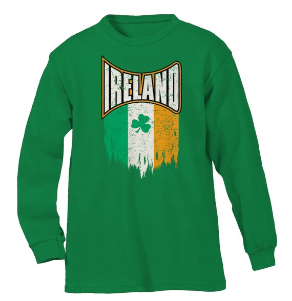 Tattered Ireland Flag Saint Patricks Day Drinking Irish Etsy