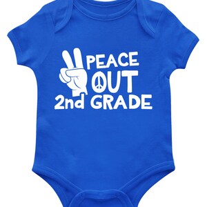 Peace Out 2nd Grade Back to School Vacation Education - Etsy
