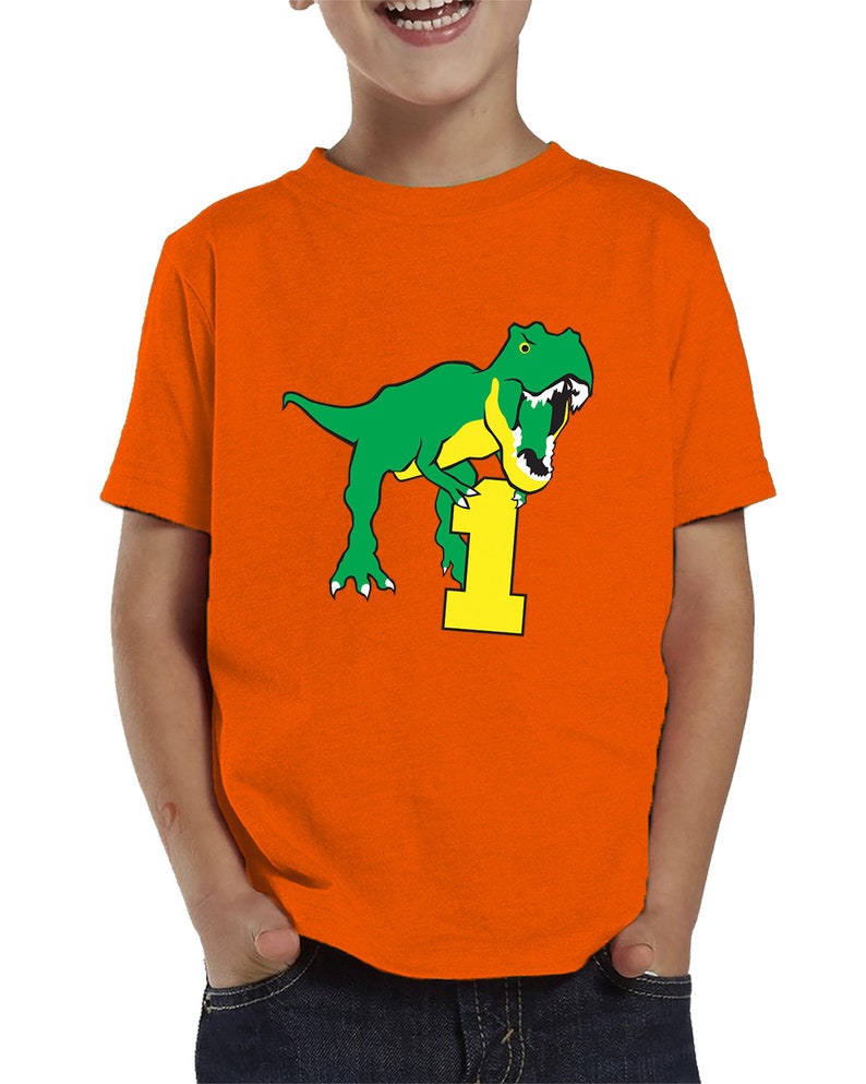 Dinosaur 1 Roaring Dino Teeth Cute Number One Birthday - Etsy