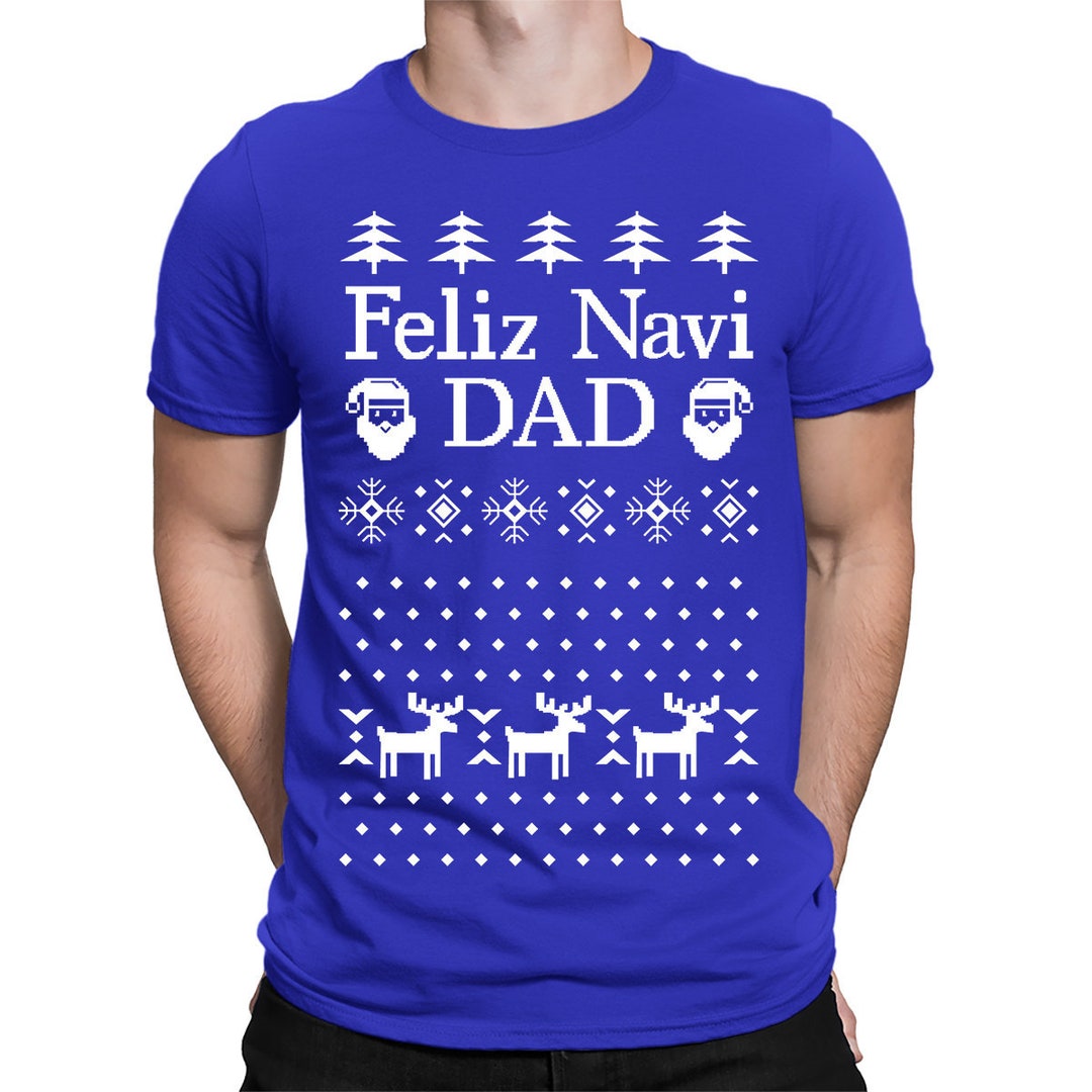 Feliz Navi Dad Ugly Sweater Print Funny Xmas Tree Christmas - Etsy