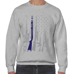 Silver Blue Line Gun Flag Patriotism 2nd Amendment Gun Rights - Etsy