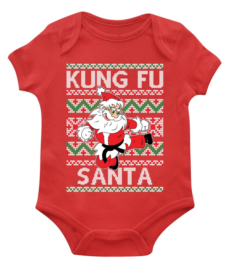 Kung-fu Santa Christmas Xmas Funny Presents Holiday Gift Idea - Etsy