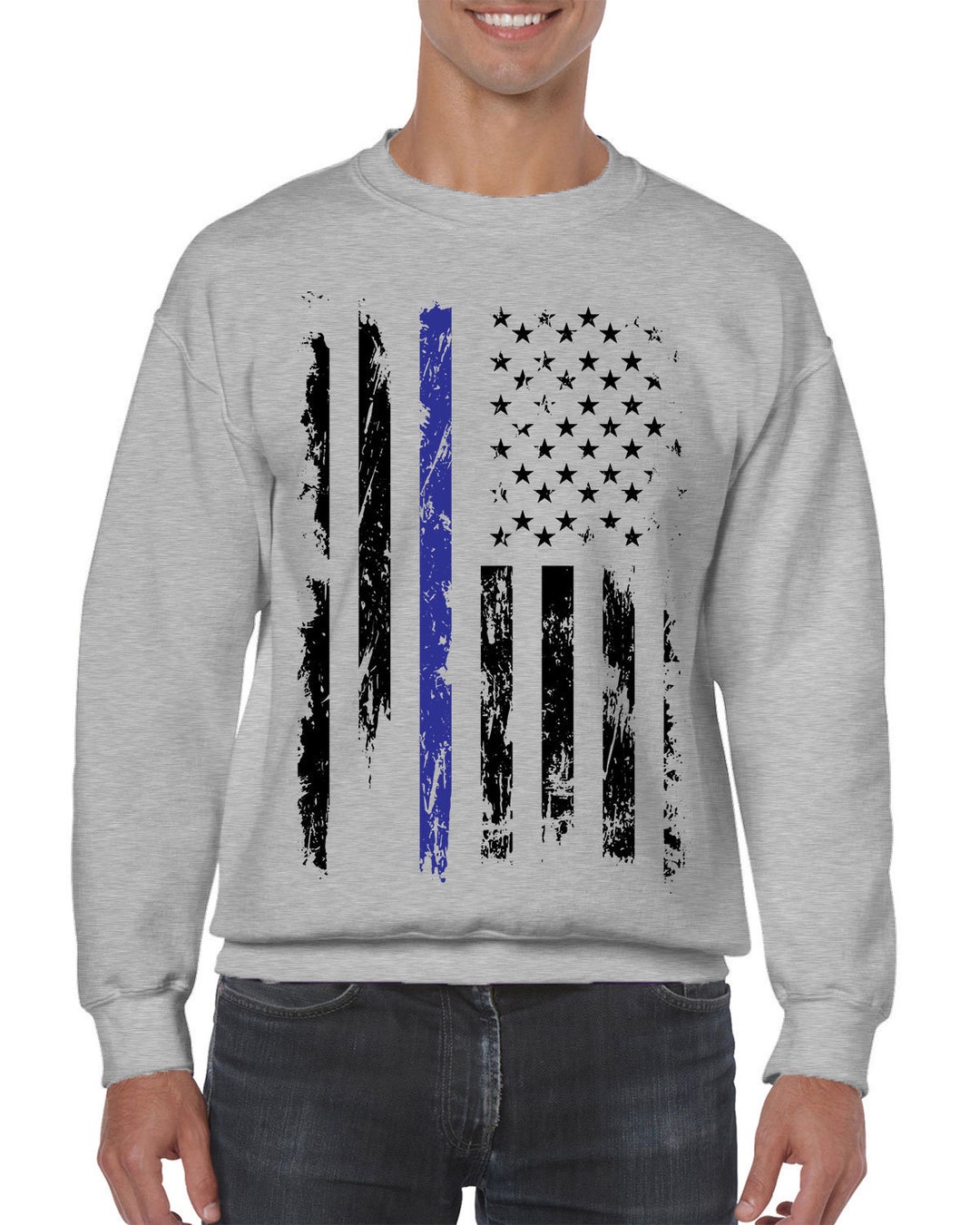 Blue Line USA Flag Police Officer Appreciation Cop Pride Blue - Etsy