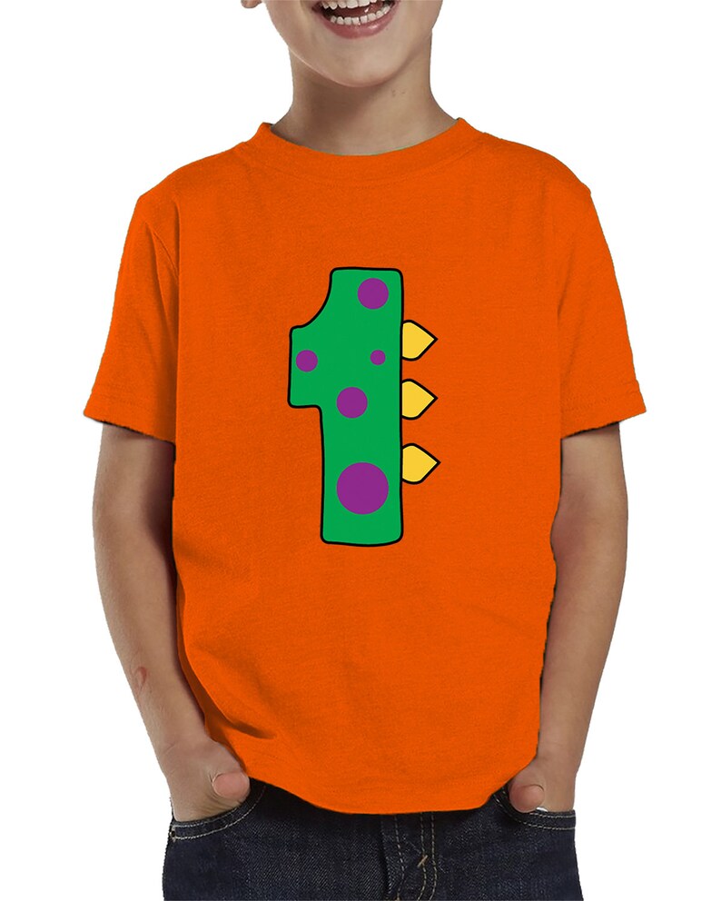 Spotted Dinosaur 1 Number One Winner Celebration Victory Cute | Etsy