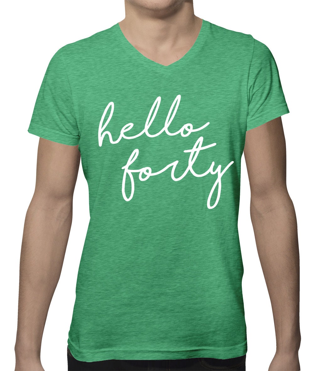 Hello Forty 40 Years Old Birthday Celebration Welcoming - Etsy