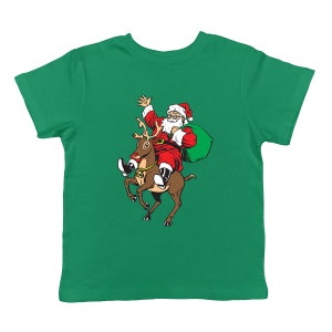 Santa Riding Reindeer Christmas Presents Sweater Holiday Gift - Etsy
